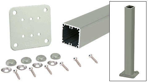 ARS 2-3/8" Square Post Kits - 180 Degree Center/End Surface Mount