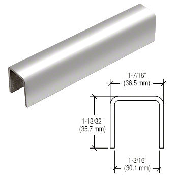 CRL U-Channel Cap for 21.52 mm Glass- 3 m Long