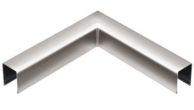 CRL Stainless U-Channel 90 Degree Horizontal Corner for 3/4" Glass Cap
