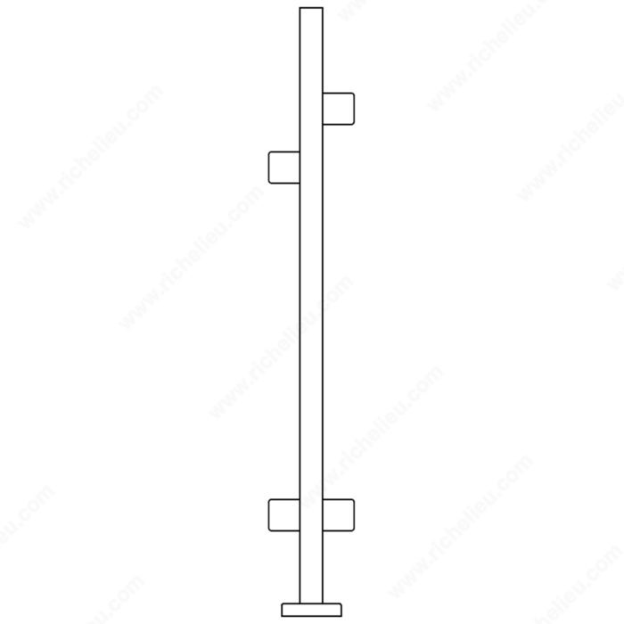 Transition Line Posts - Frameless