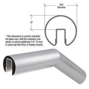 CRL Stainless 35 Degree Upper Incline Corner for 2" Diameter Railing