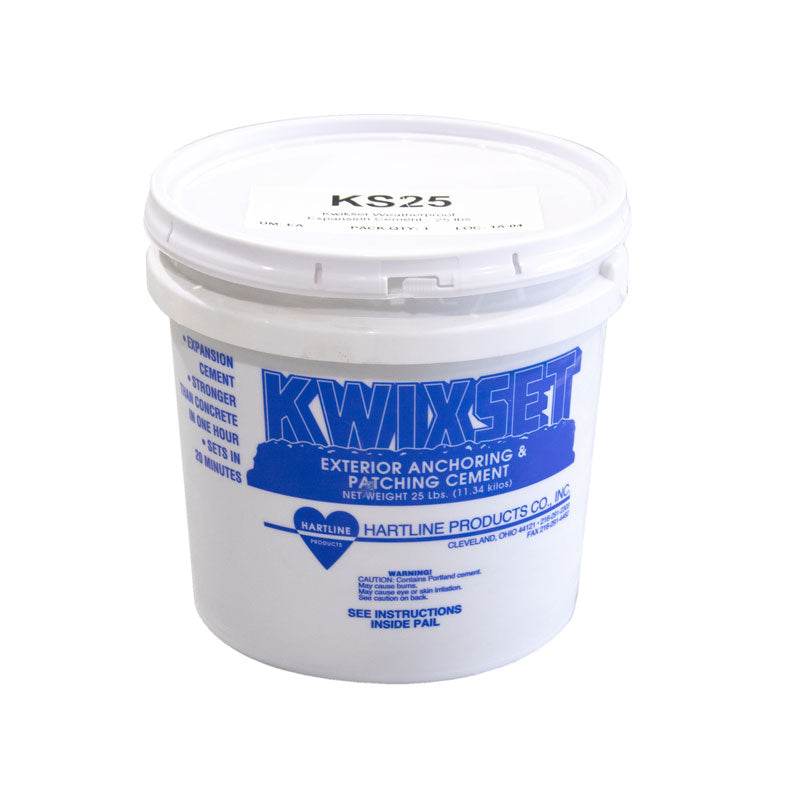 Kwixset Weatherproof Expansion Cement - 25Lbs